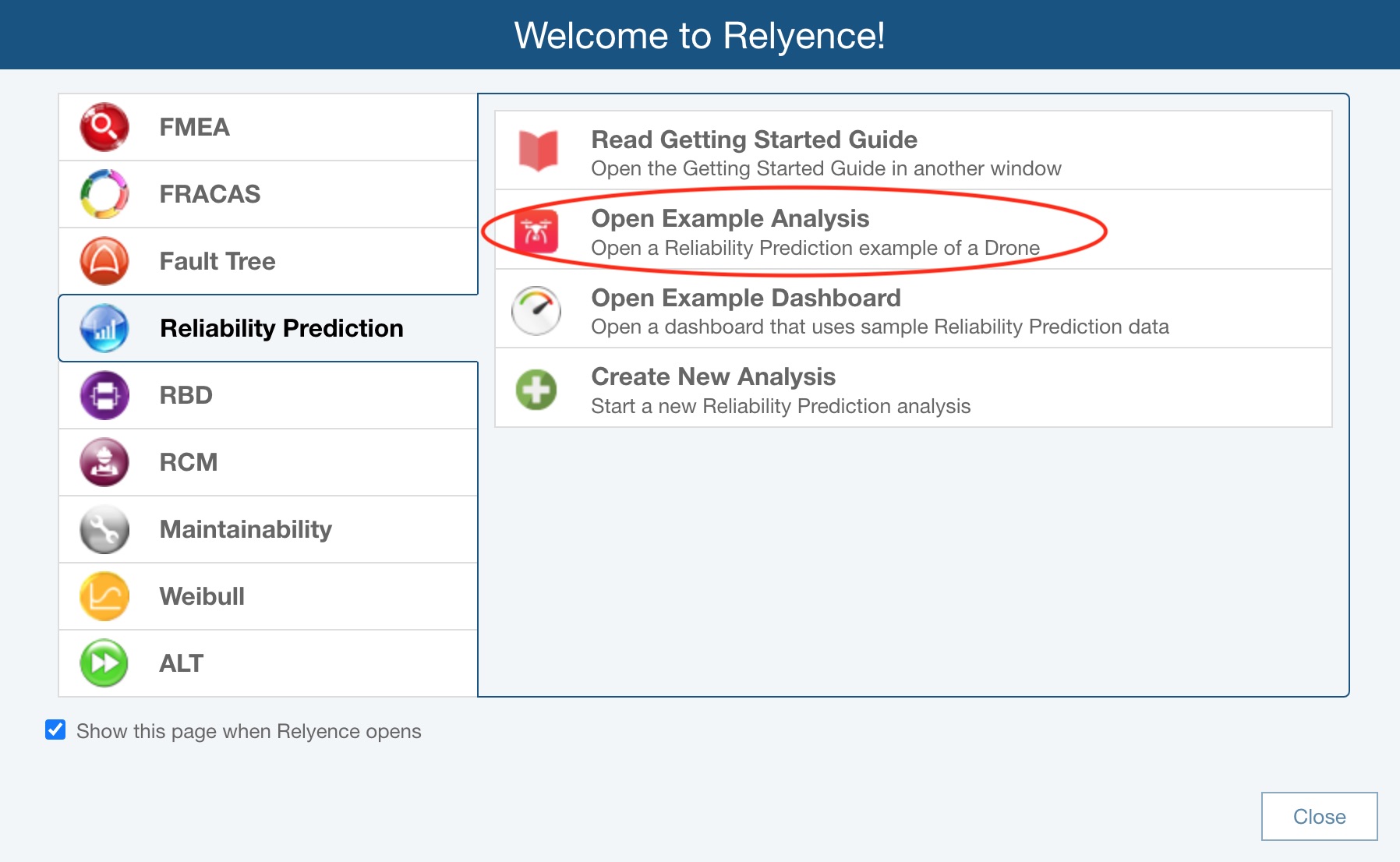 Getting Started with Relyence Reliability Prediction